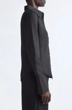DIOTIMA Mito Bias Tape Cotton Button-up Shirt