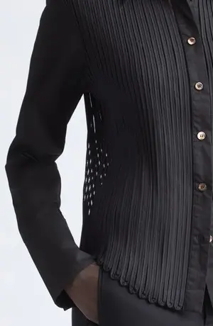 DIOTIMA Mito Bias Tape Cotton Button-up Shirt