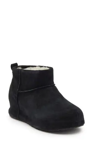 UGG Classic Mini Enwrap Genuine Shearling Leather Boot Black