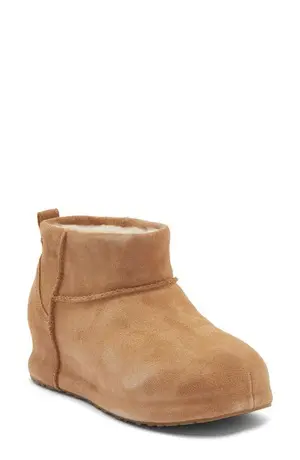 UGG Classic Mini Enwrap Genuine Shearling Leather Boot Chestnut