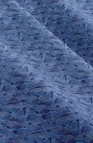 Bugatchi Miles Ooohcotton® Tech Print Button-up Shirt - Navy