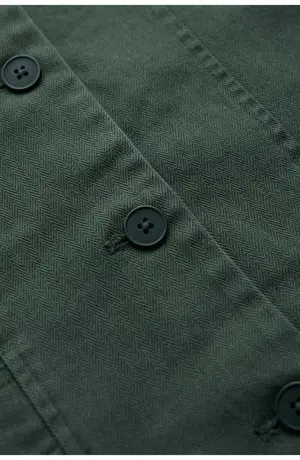 SEASALT CORNWALL Croplands Herringbone Organic Cotton Jacket