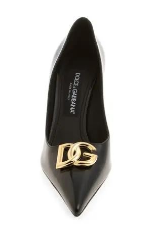 Dolce & Gabbana Dg Logo Pointed Toe Stiletto Pumps