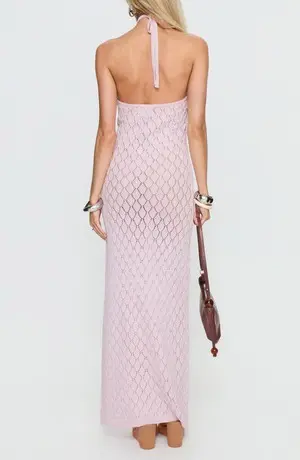 Princess Polly Jorda Halter Crochet Maxi Dress