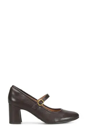 SOFFT Adelaide Mary Jane Block Heel Pumps - Chocolate
