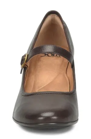 SOFFT Adelaide Mary Jane Block Heel Pumps - Chocolate