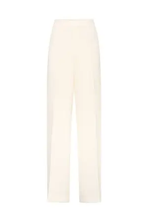 MAISON COMMON Wide Leg Travel Save Trousers - Ecru