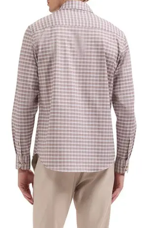Bugatchi James Plaid Ooohcotton® Shirt - Sienna