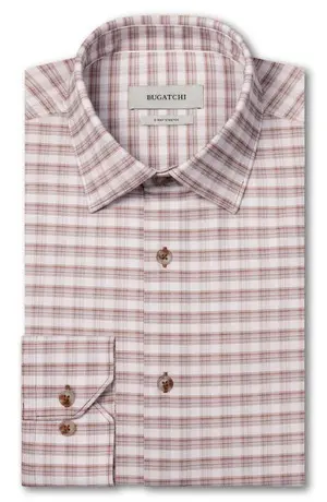 Bugatchi James Plaid Ooohcotton® Shirt - Sienna
