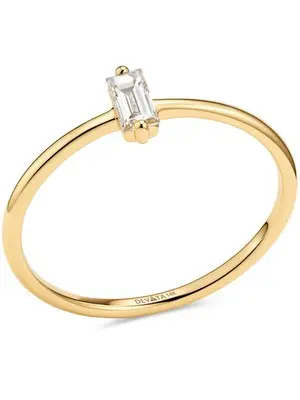 DEVATA Baguette Lab Grown Diamond Solitaire Ring In 14k Gold
