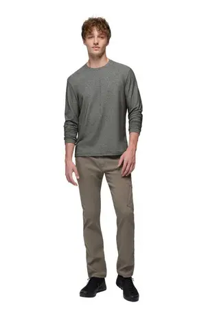 Prana Tolmie Tech Performance Long Sleeve T-shirt - Heather Grey