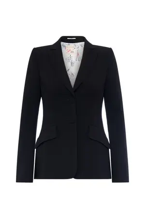 MAISON COMMON Classic Blazer With Sharp Shoulders - Black
