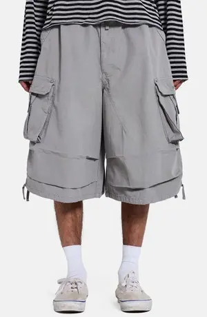 JADED LONDON Ripstop Cargo Shorts - Grey