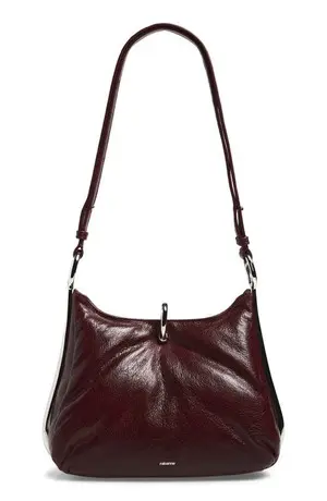 Rabanne Lambskin Leather Shoulder Bag With Metal Bar Detail