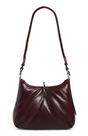 Rabanne Lambskin Leather Shoulder Bag With Metal Bar Detail