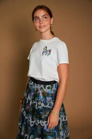 MAISON COMMON Cotton T-shirt With Embroidery