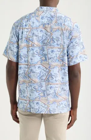 Tommy Bahama Coastal Ease Isle Explorer Islandzone® Short Sleeve Button-up Shirt