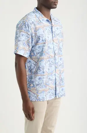 Tommy Bahama Coastal Ease Isle Explorer Islandzone® Short Sleeve Button-up Shirt