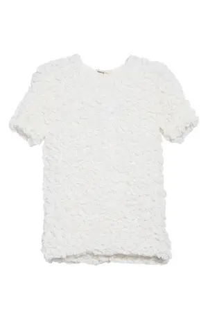 Khaite Polly Ruched Silk Top - Chalk