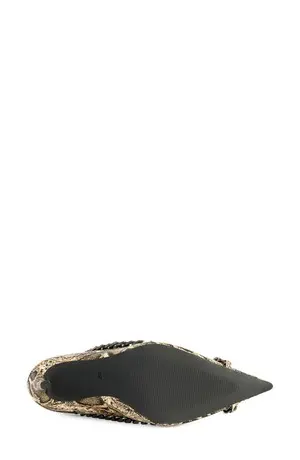 AZALEA WANG Ravelle Faux Snakeskin Pump