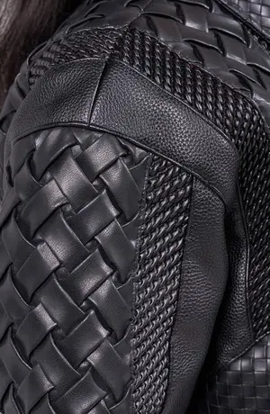 AZALEA WANG Alonso Leather Bomber Jacket