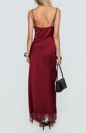 Princess Polly Katalyna Cowl Neck Lace Maxi Dress