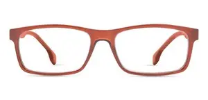 ONE:1 Rectangle Full Rim Reading Glasses - Old Leather
