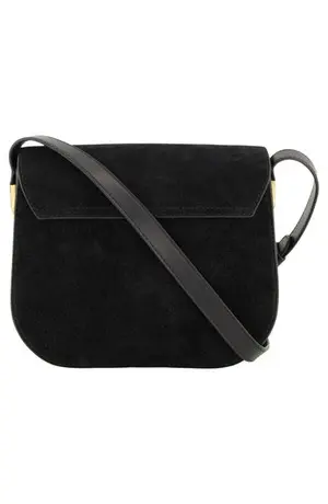 Vince Suede Saddle Crossbody Bag