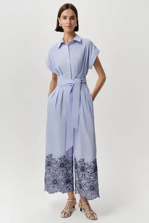 EXQUISE Zoie Embroidered Jumpsuit - Multi Color