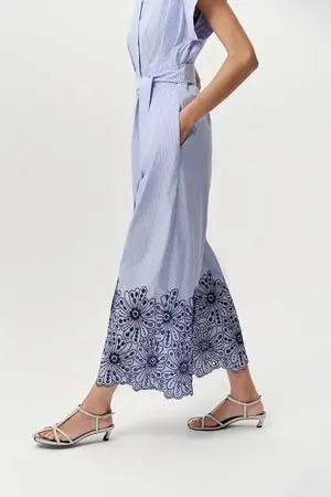 EXQUISE Zoie Embroidered Jumpsuit
