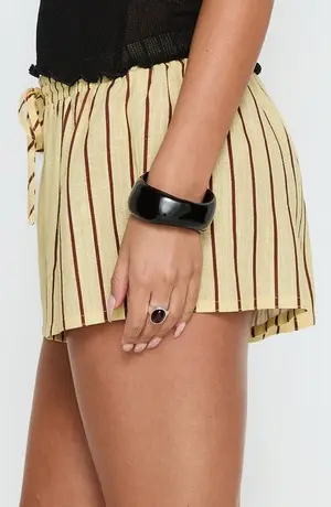 Princess Polly Abigayle Stripe Drawstring Shorts