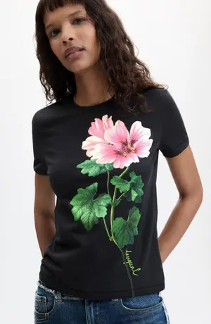 Desigual Floral Graphic T-shirt