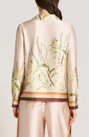 Matty M. Palmera Botanical Print Button-down Shirt