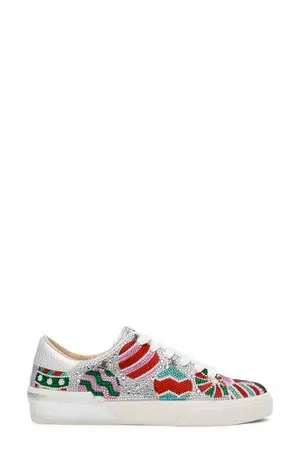 Betsey Johnson Callie Embellished Lace-up Sneakers