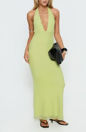 Princess Polly Astrazia Halter Maxi Dress