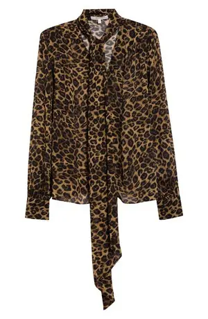 TOCCIN Toccin Kaila Tie Neck Chiffon Top