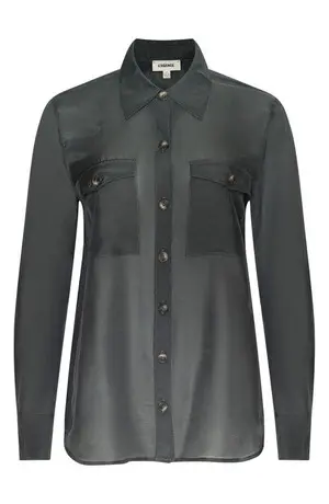 L'Agence Pearson Cotton And Silk Shirt