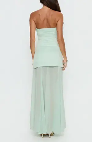Princess Polly Strapless Chiffon Gown