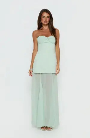 Princess Polly Strapless Chiffon Gown