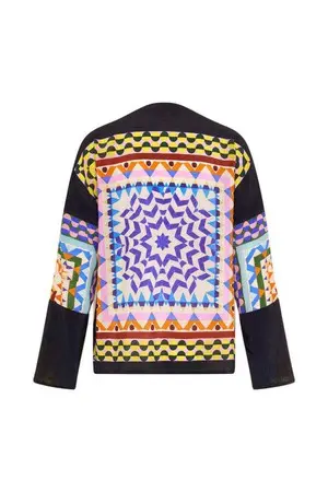 MAISON COMMON Printed Silk Tunic