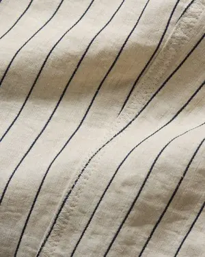 Orlebar Brown Relaxed Fit Pinstriped Linen Shorts