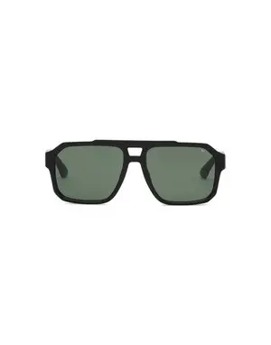 Philipp Plein Sunglasses With Double Bridge - Black/green