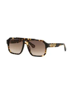 Philipp Plein Sunglasses With Double Bridge - Brown