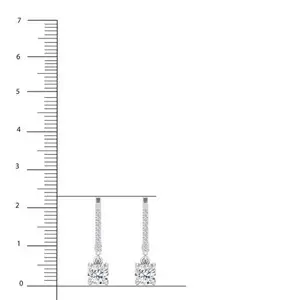 EVERLEE Round Lab Diamond Drop Hoop Earrings In 14k Gold - White Gold