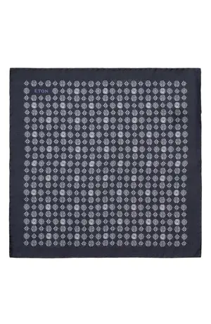 Eton Medallion Silk Twill Pocket Square