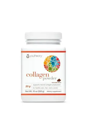 YOUTHEORY Premium Hydrolyzed Collagen Powder With Vitamin C And Biotin 10 Oz - None