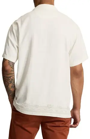 Tommy Bahama Isle Do Embroidered Silk Camp Shirt