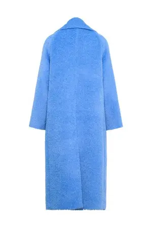 MAISON COMMON Long Alpaca Coat - Blue
