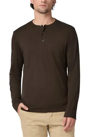 Paige Kirkwood Long Sleeve Henley - Dark Agar