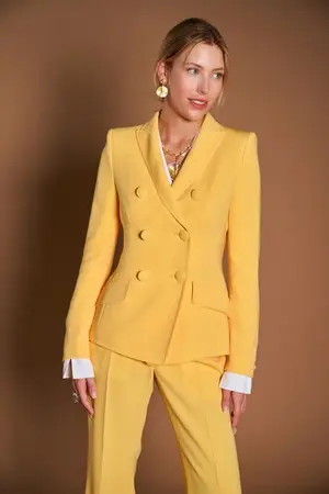 MAISON COMMON Double Breasted Travel Safe Blazer